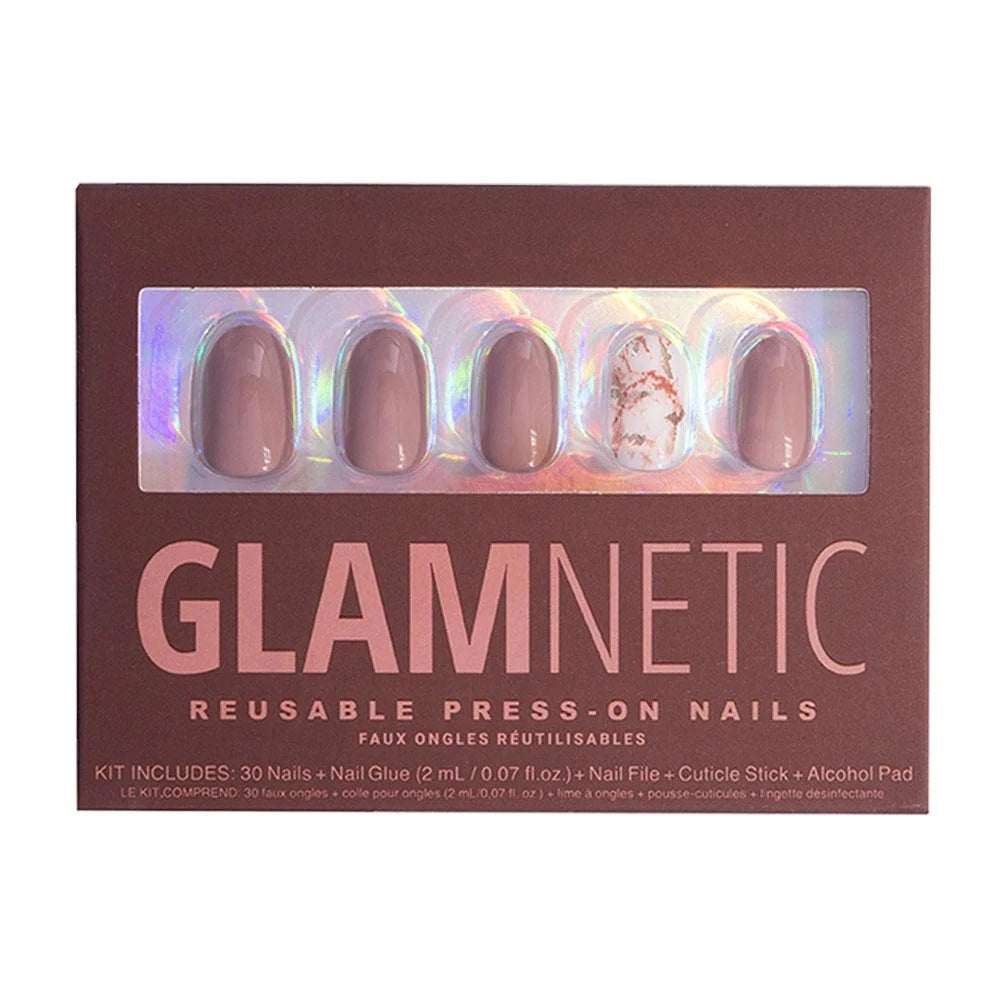 Glamnetic Gold Truffle - Short Round – Bella360 Beauty